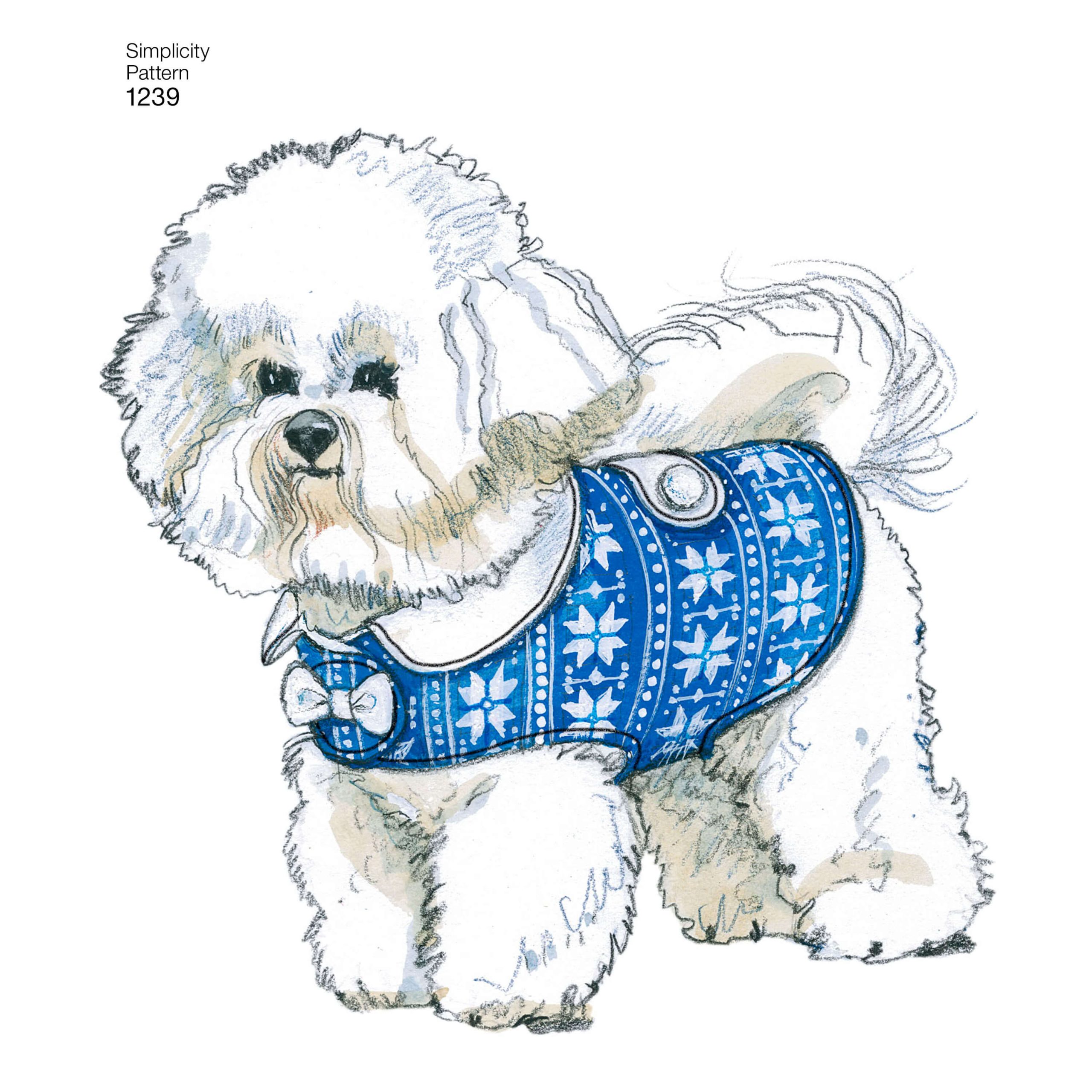 Simplicity Sewing Pattern 1239 Dog Coats in Three Sizes - Sewdirect