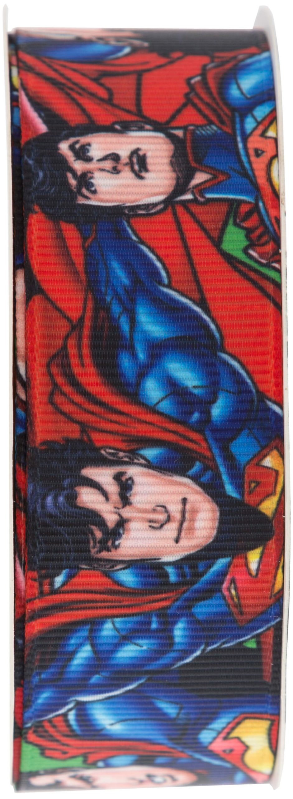 25MM SUPERMAN GROSGRAIN RIBBON - 2.7MTRS / 3YDS - Sewdirect