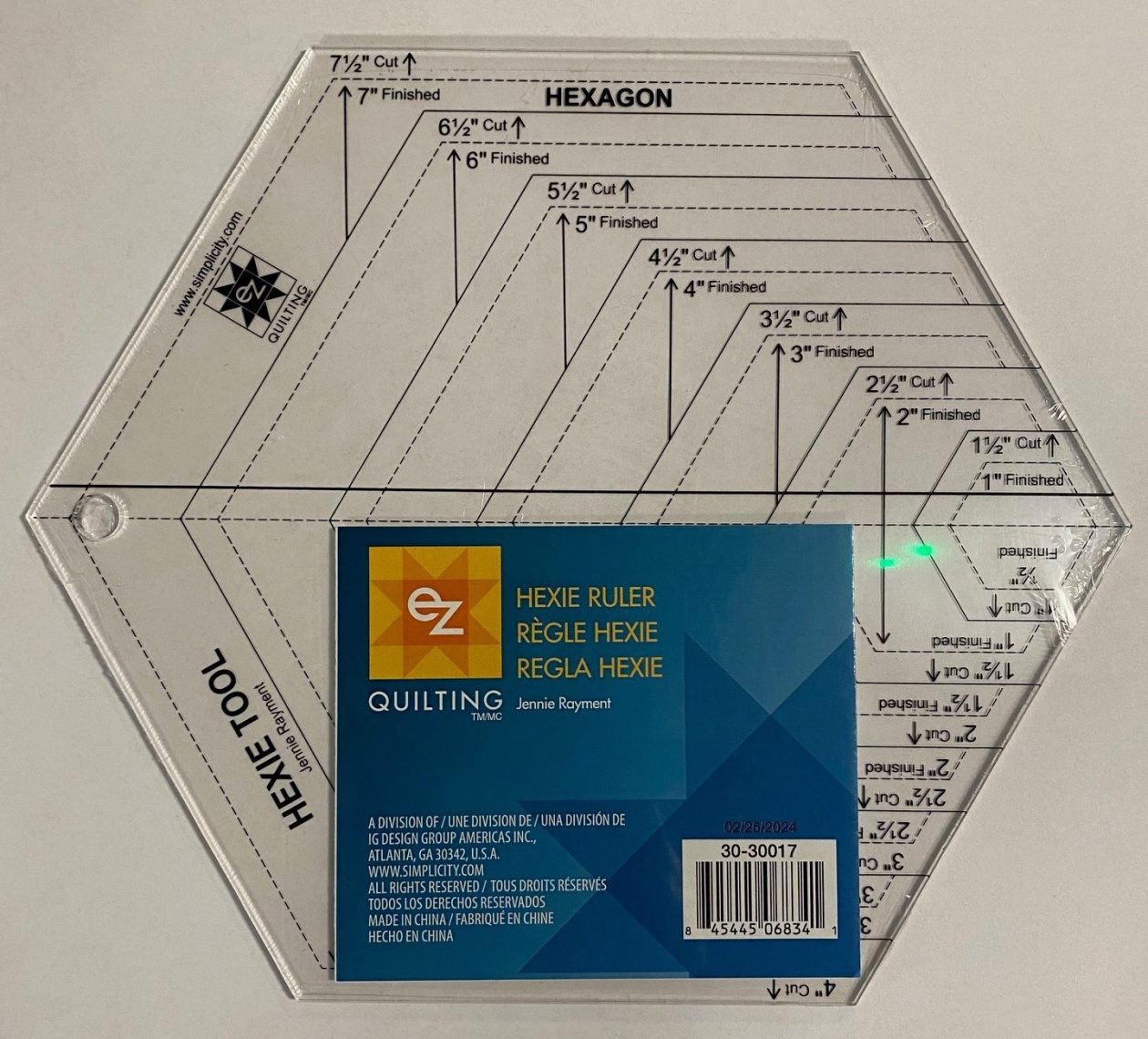 HEXIE TOOL RULER - Sewdirect