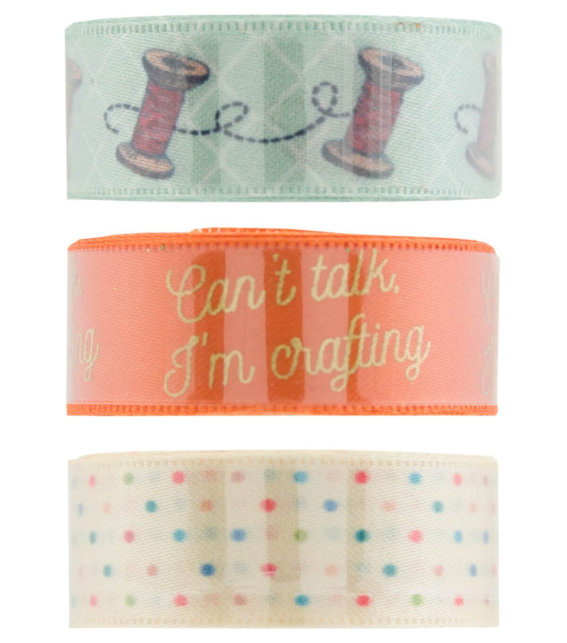 SIMPLICITY VINTAGE CARDED RIBBON 3PK - CAN’T TALK - Sewdirect