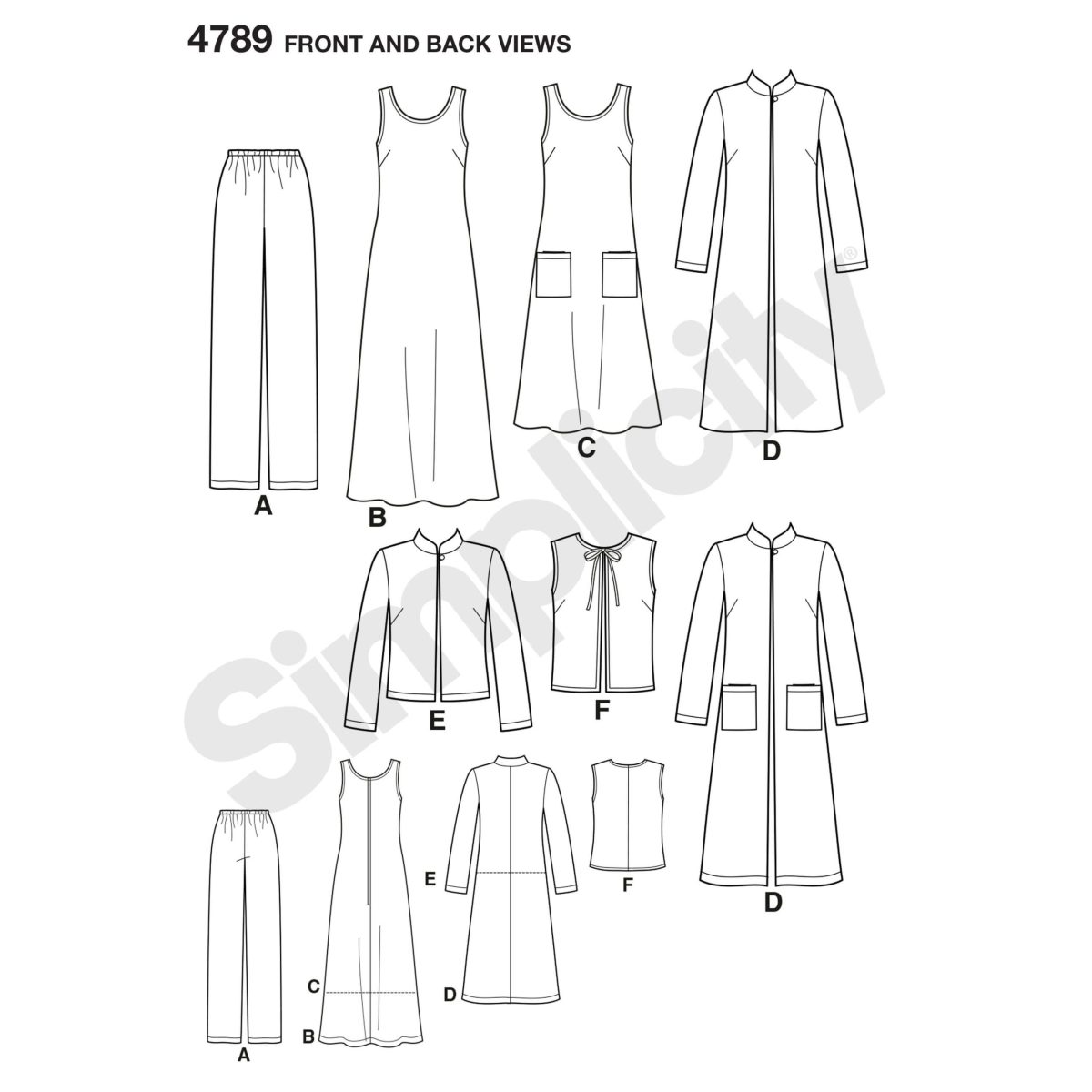 Simplicity Sewing Pattern 4789 Misses’ & Plus Size Coordinates - Sewdirect
