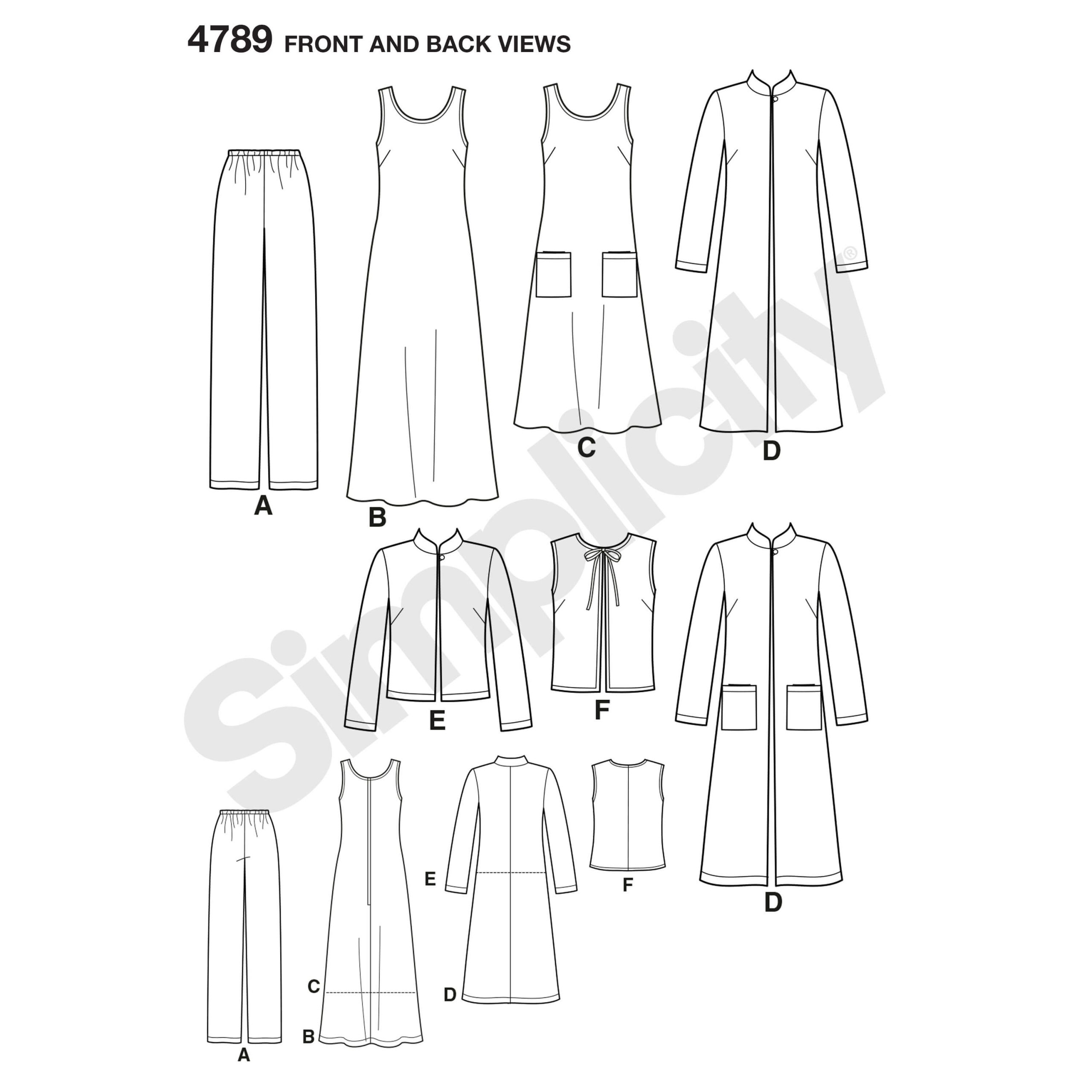 Simplicity Sewing Pattern 4789 Misses’ & Plus Size Coordinates - Sewdirect