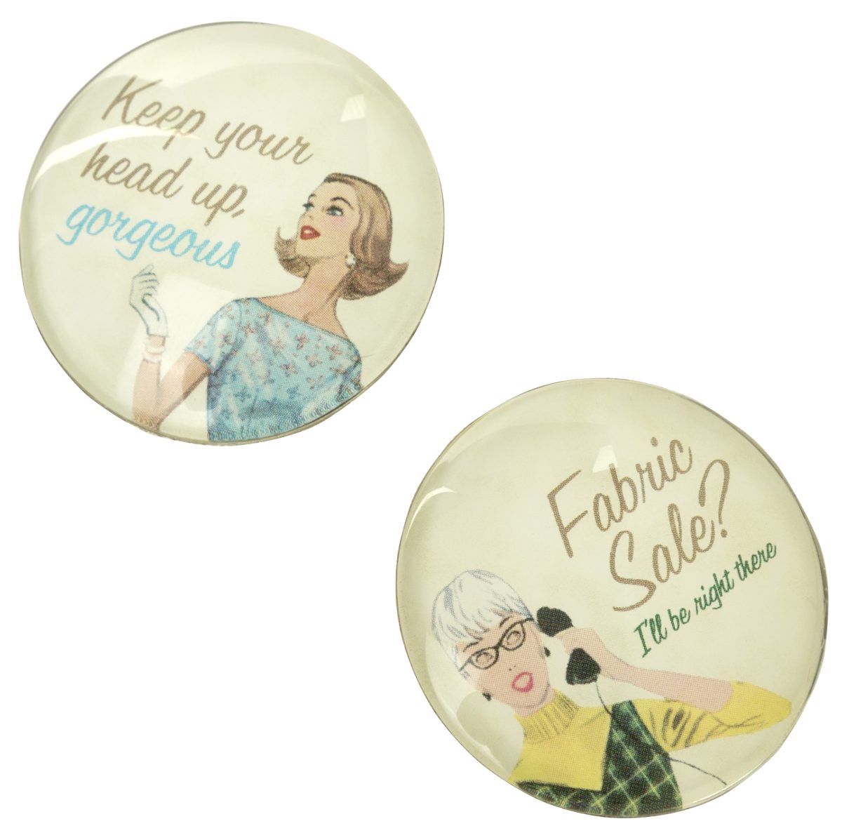 SIMPLICITY VINTAGE DOMED BADGES 2PC - Sewdirect