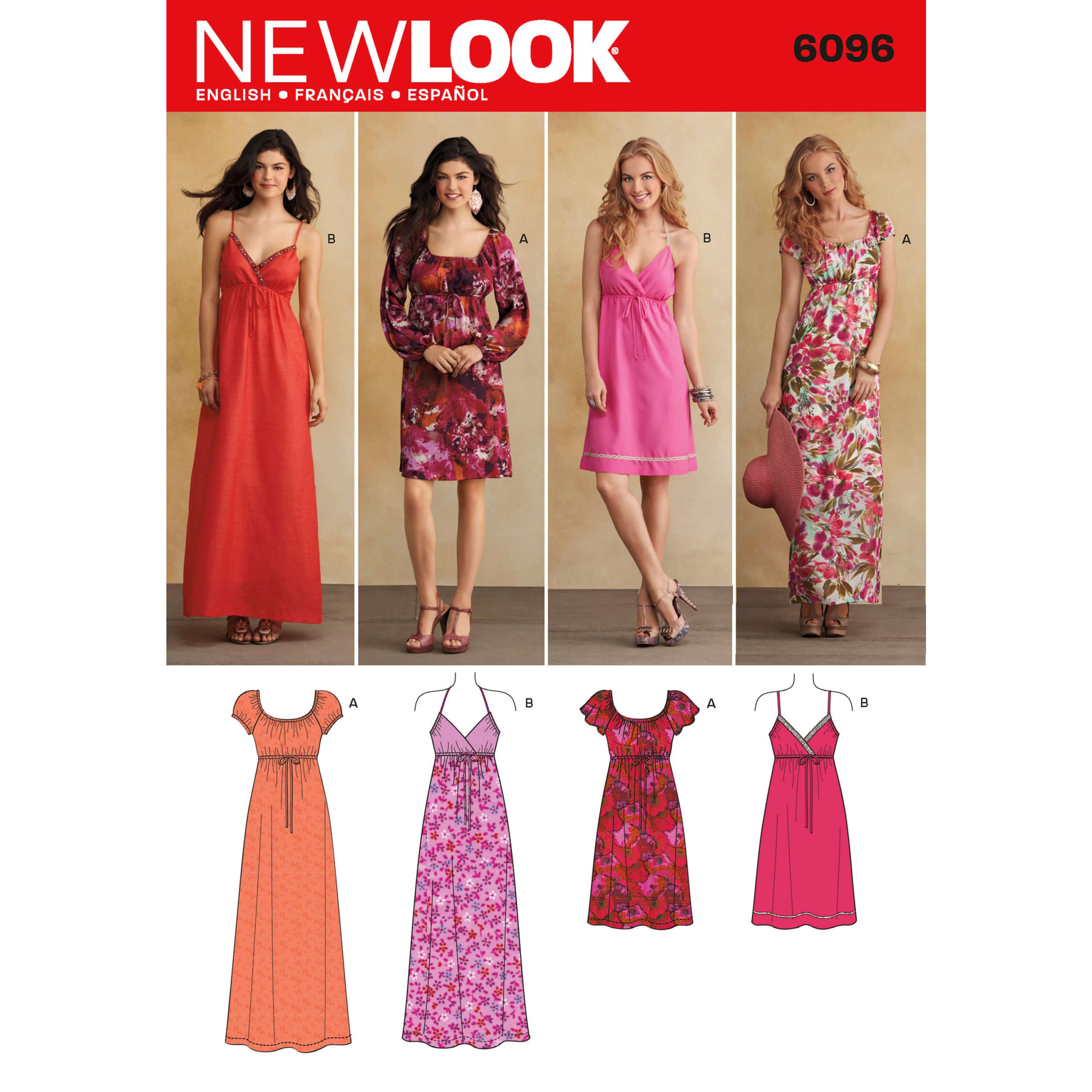 New Look Sewing Pattern N6096 Misses’ Dresses - Sewdirect