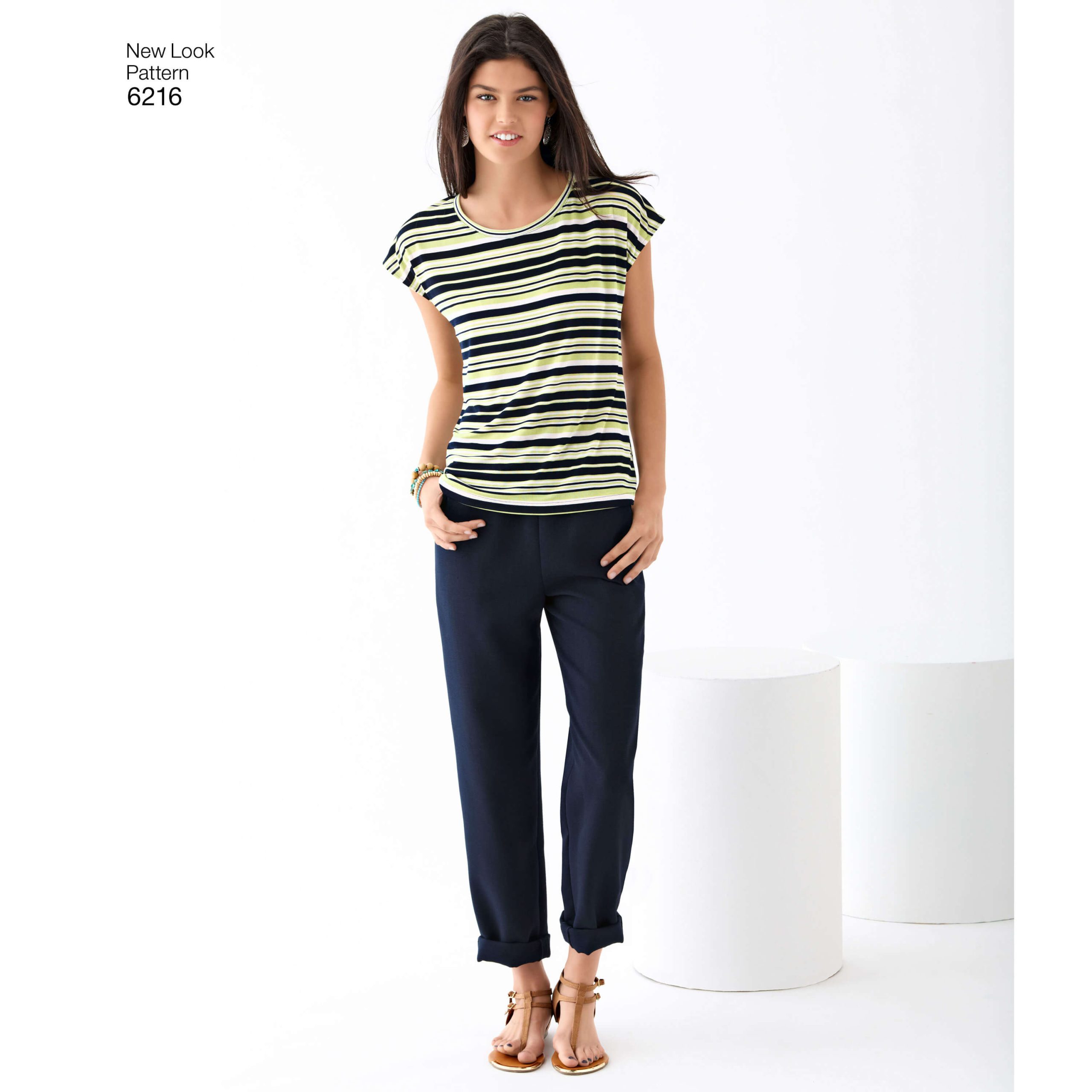 New Look Sewing Pattern N6216 Misses’ Knit Tops and Trousers - Sewdirect