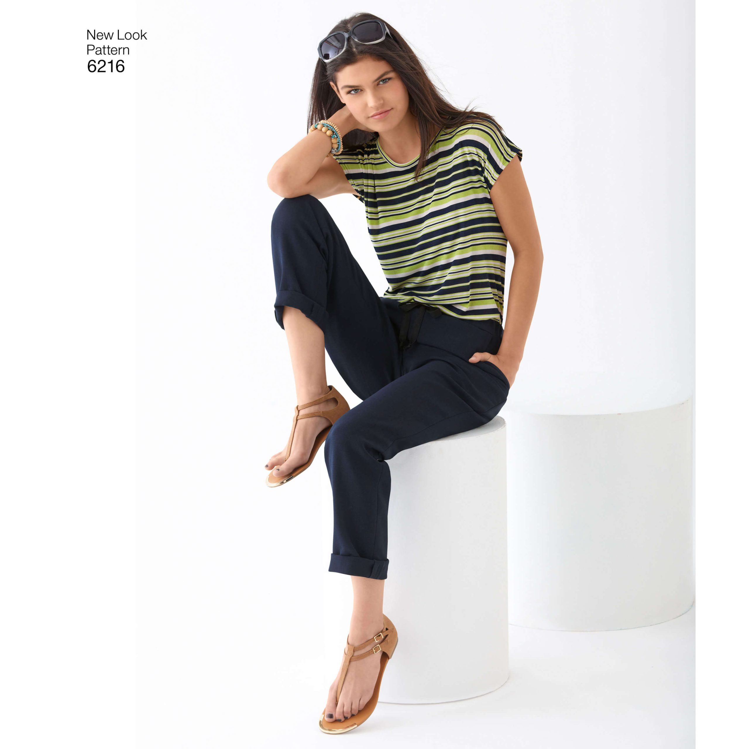 New Look Sewing Pattern N6216 Misses’ Knit Tops and Trousers - Sewdirect