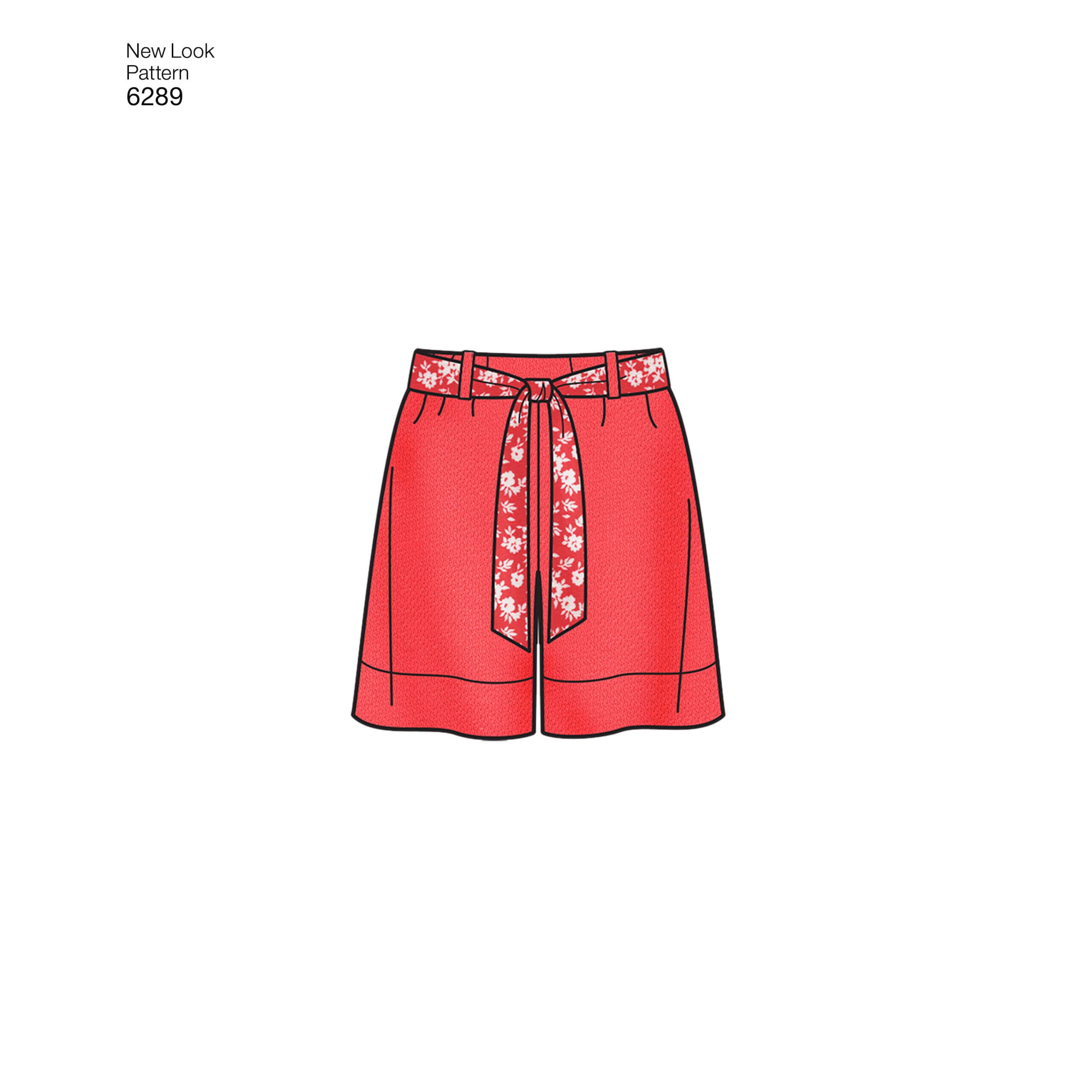 New Look Sewing Pattern N6289 Misses’ Pull-on Trousers or Shorts and ...