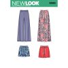 New Look Sewing Pattern N6289 Misses’ Pull-on Trousers or Shorts and ...