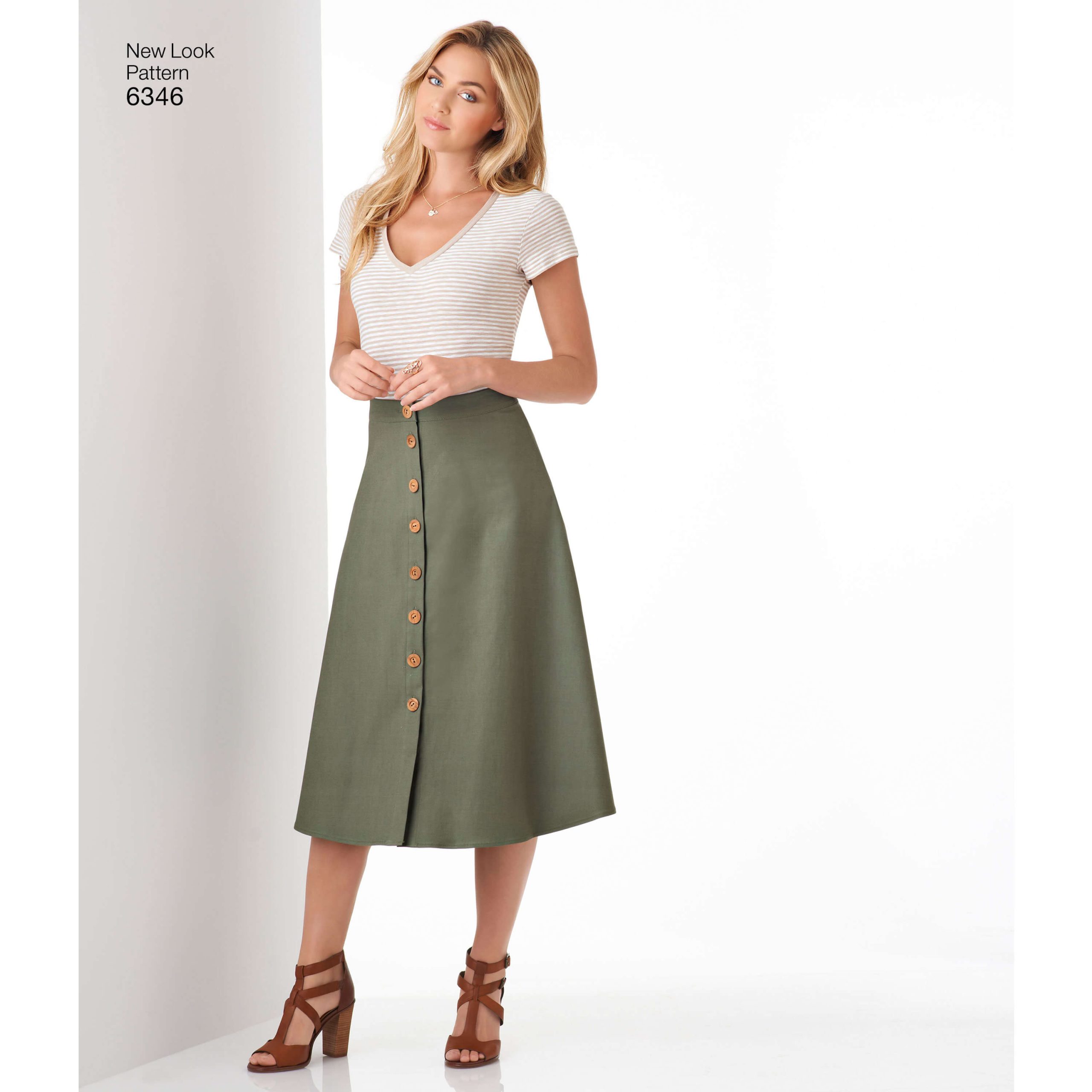 New Look Sewing Pattern N6346 Misses’ Easy Skirts in Three Lengths ...