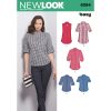 New Look Sewing Pattern 6394 Women’s Button Front Tops - Sewdirect