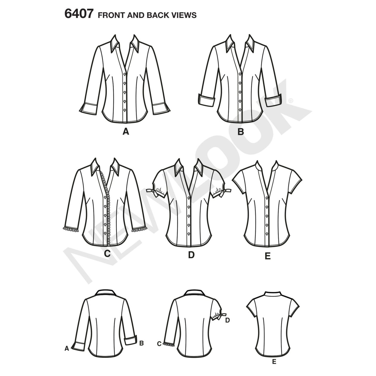 New Look Sewing Pattern N6407 Misses’ Tops - Sewdirect