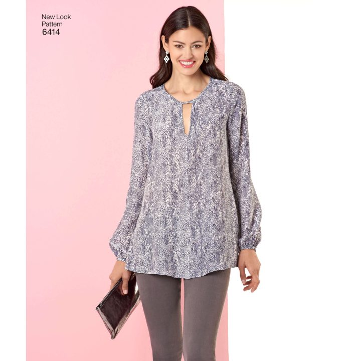 New Look Sewing Pattern N6414 Misses’ Tunic and Top with Neckline ...