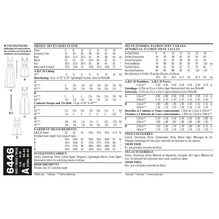 New Look Sewing Pattern N6446 Misses’ Jumpsuits and Dresses - Sewdirect