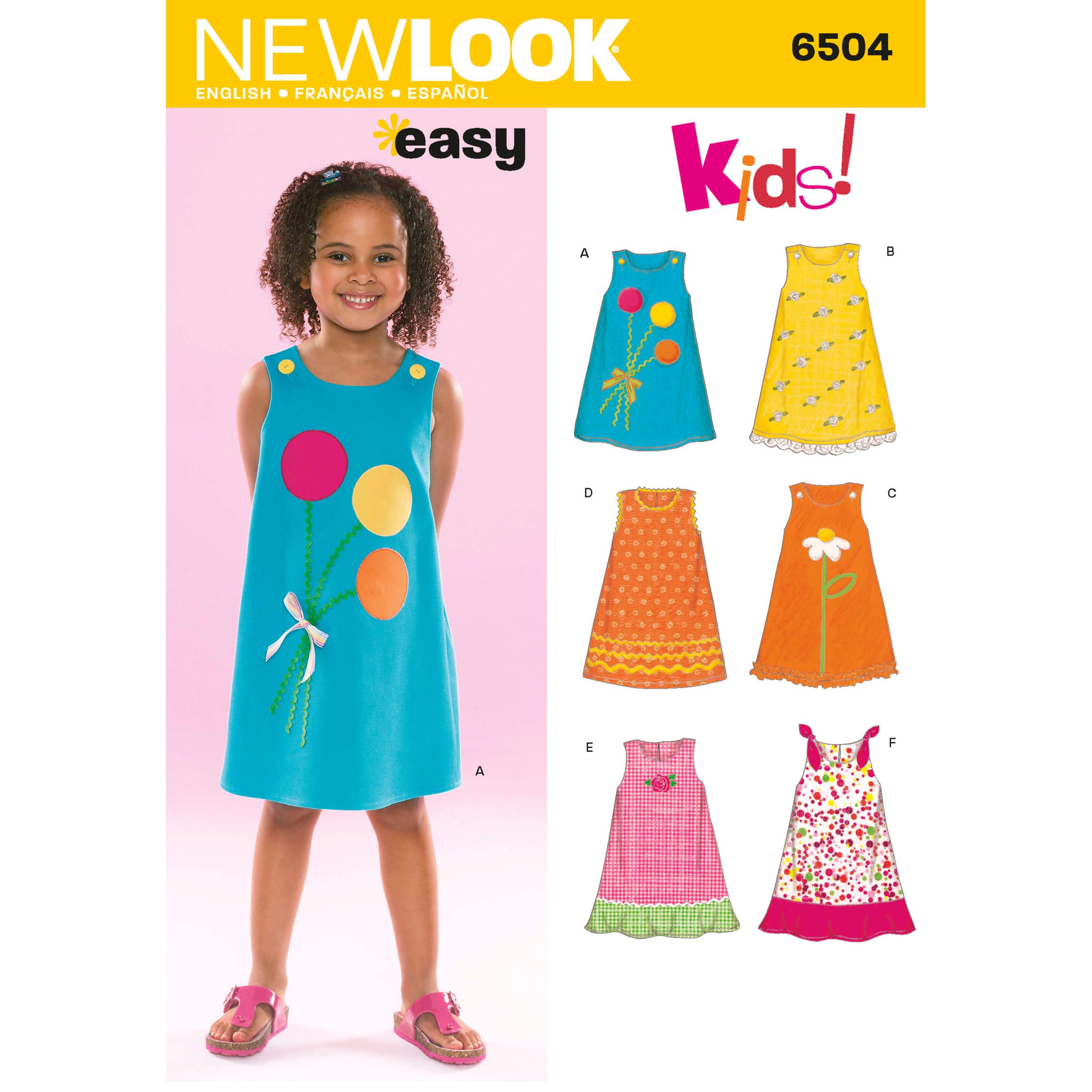New Look Sewing Pattern N6504 Child’s Dresses - Sewdirect