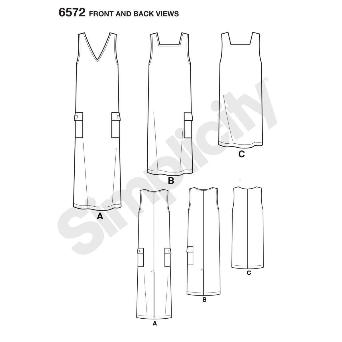 New Look Pattern 6572 Misses’ Jumper Dress - Sewdirect