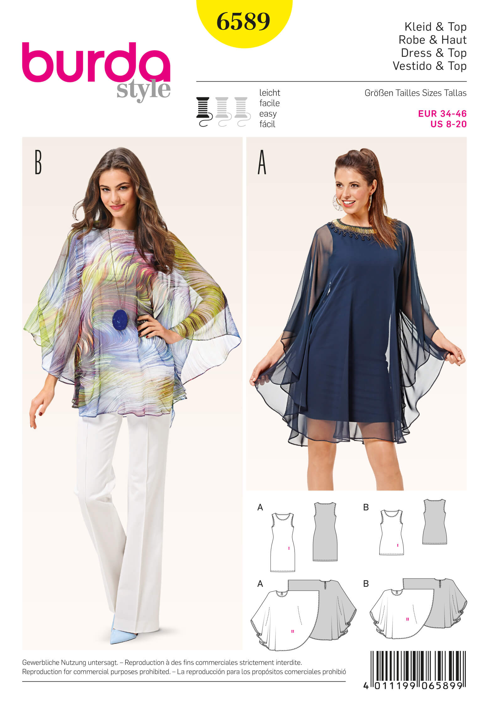 Burda Style Pattern 6589 Dress & Top - Sewdirect