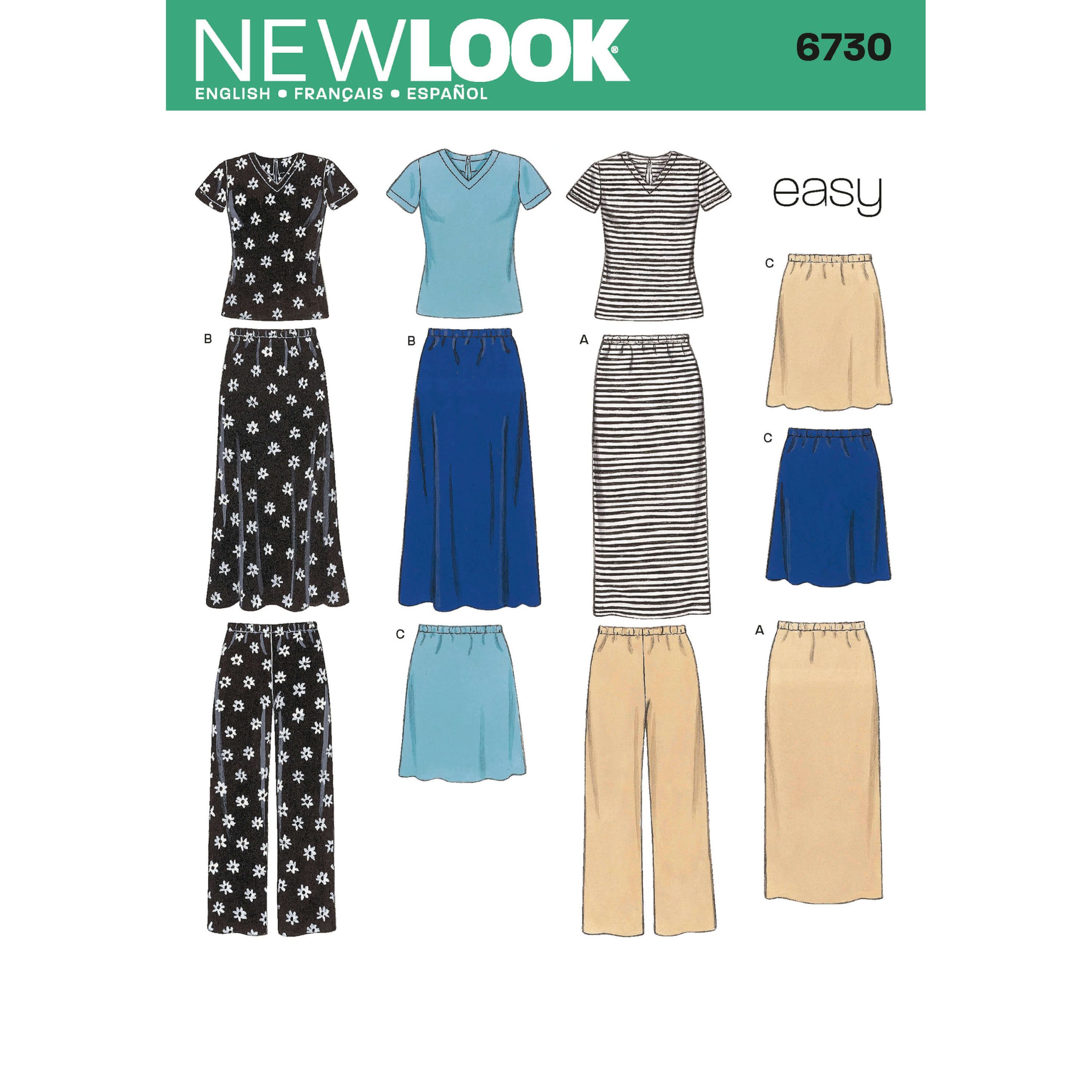 New Look Sewing Pattern N6730 Misses’ Coordinates - Sewdirect