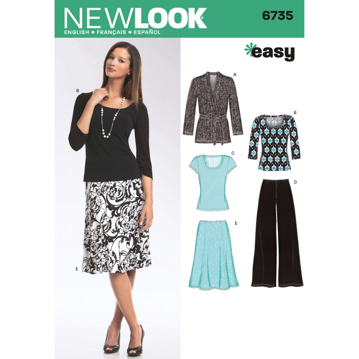New Look Sewing Pattern N6735 Misses’ Coordinates - Sewdirect