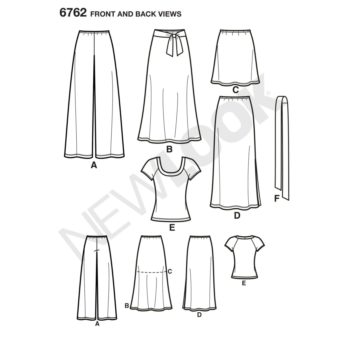New Look Sewing Pattern N6762 Misses’ Coordinates - Sewdirect