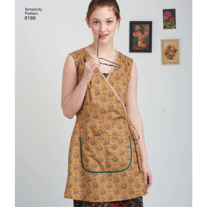 Simplicity Sewing Pattern 8186 Misses’ Dottie Angel Frock: Wrap & Slip ...