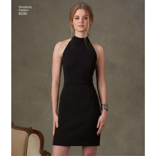 Simplicity Pattern 8330 Misses’ Dress with Skirt and Back Variations ...