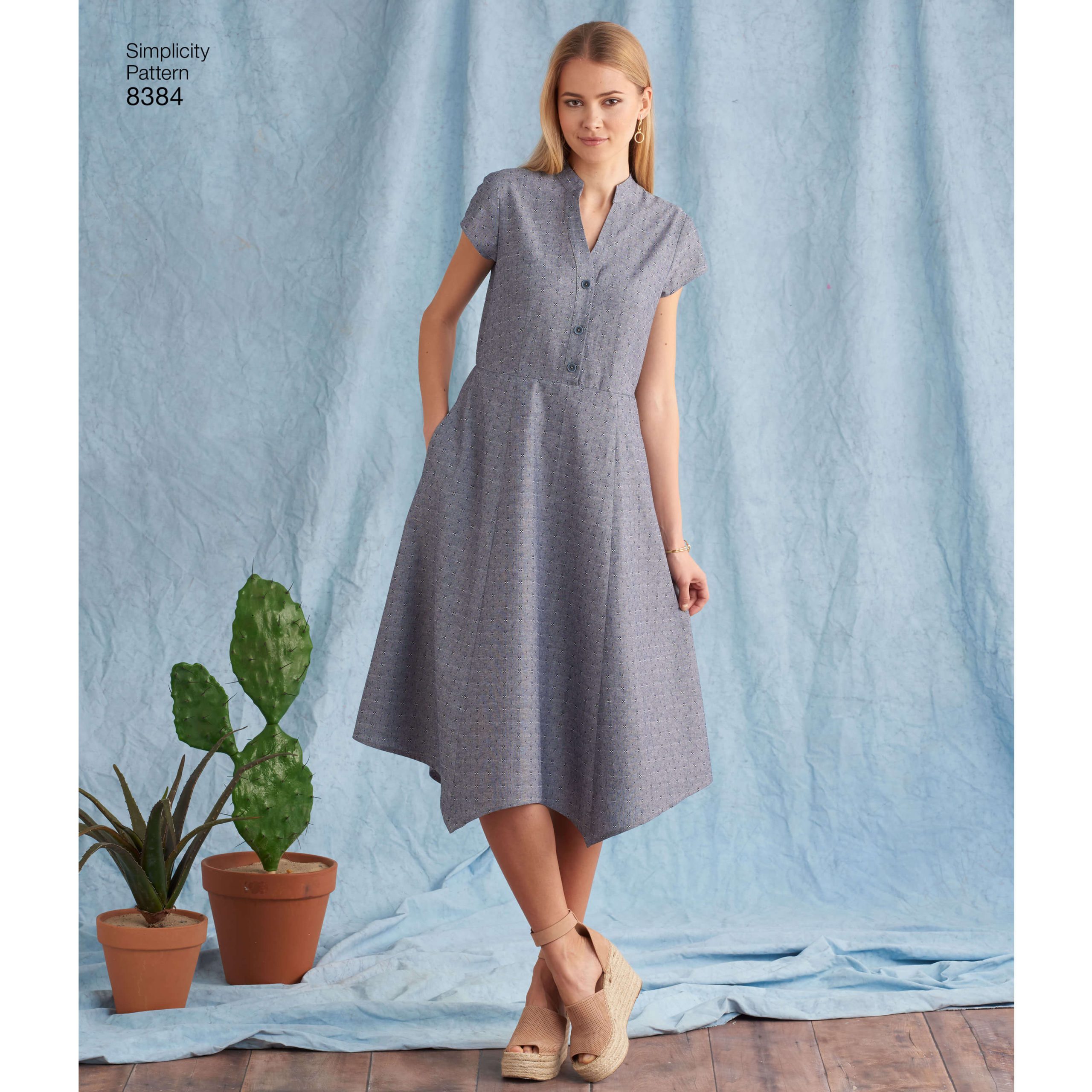 Simplicity Pattern 8384 Misses’ Dress with Length Variations and Top ...