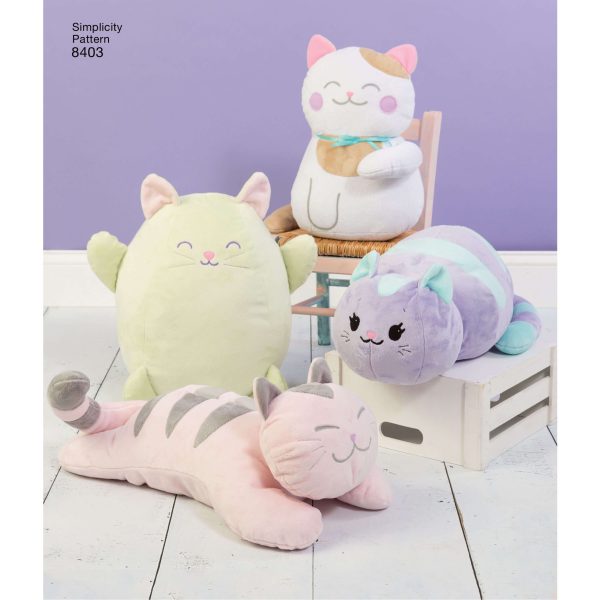 Simplicity Pattern 8403 Stuffed Kitties - Sewdirect