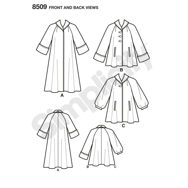 Simplicity Pattern 8509 Misses’ Vintage Coat or Jacket - Sewdirect