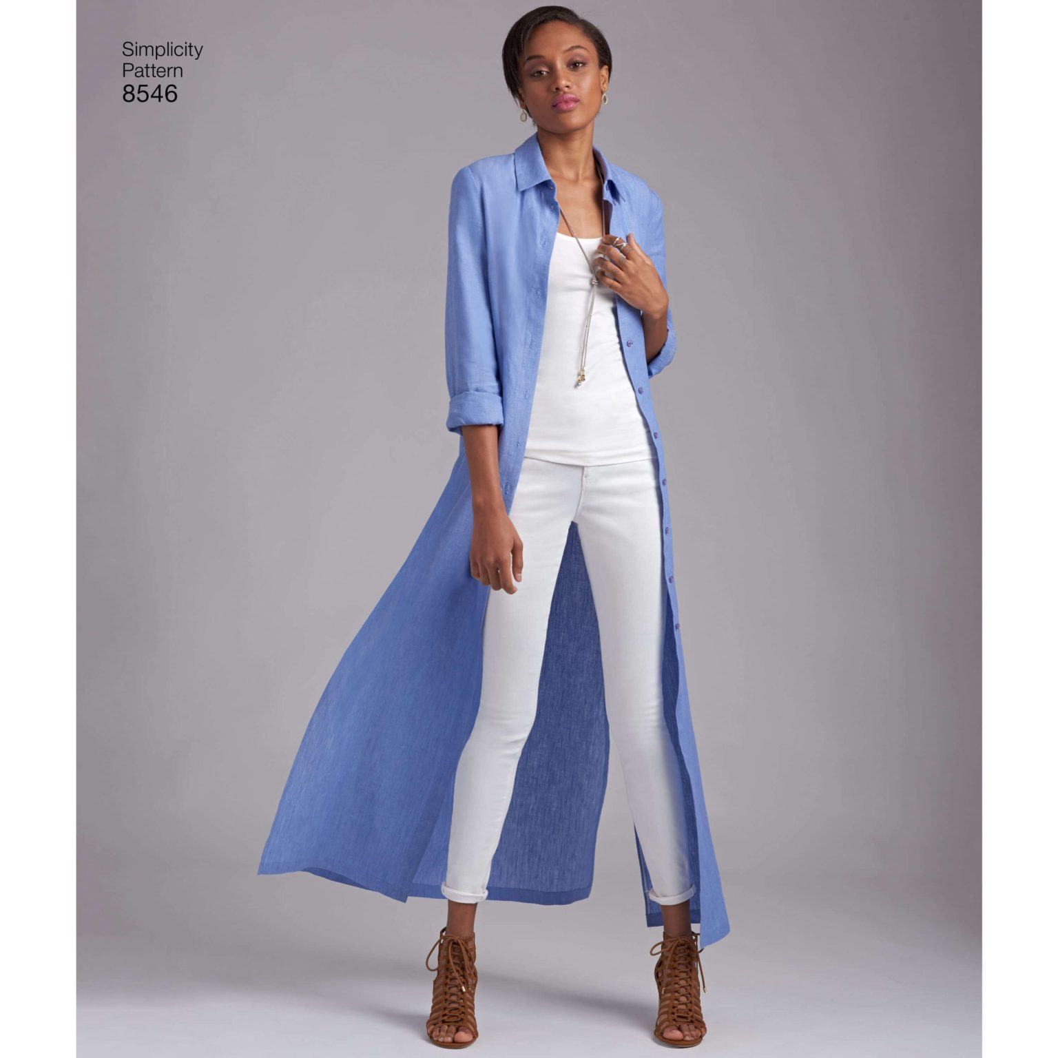 Simplicity Pattern 8546 Misses’ and Miss Petite Shirt Dresses - Sewdirect