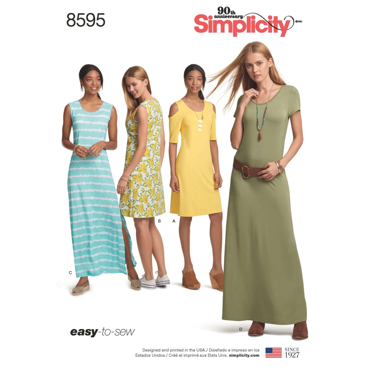 Simplicity Sewing Pattern 8595 Misses’ Knit Dresses - Sewdirect