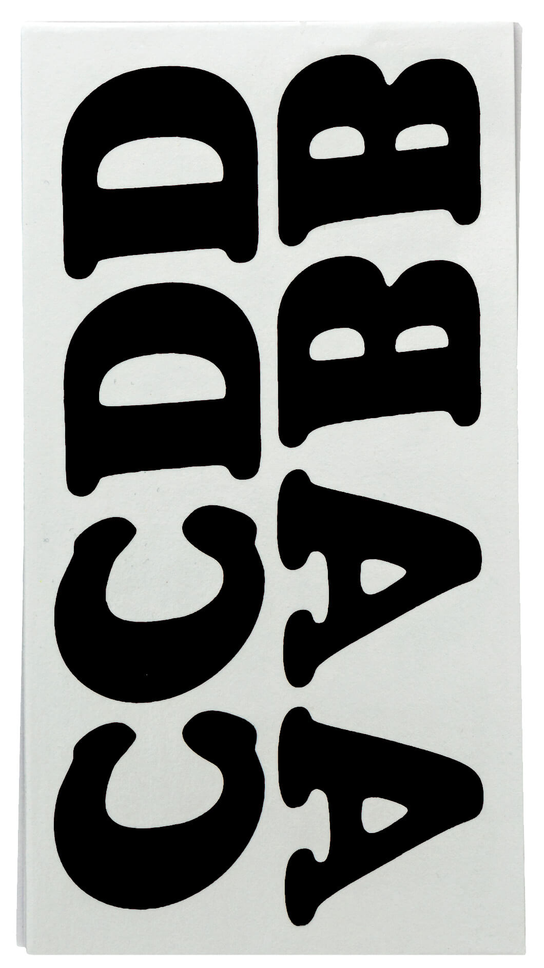 INSTA-LETTERS BLACK - IRON ON LETTER PACK - Sewdirect