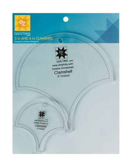 EZ CLAMSHELL 3″ & 6″ ACRYLIC TEMPLATE - Sewdirect