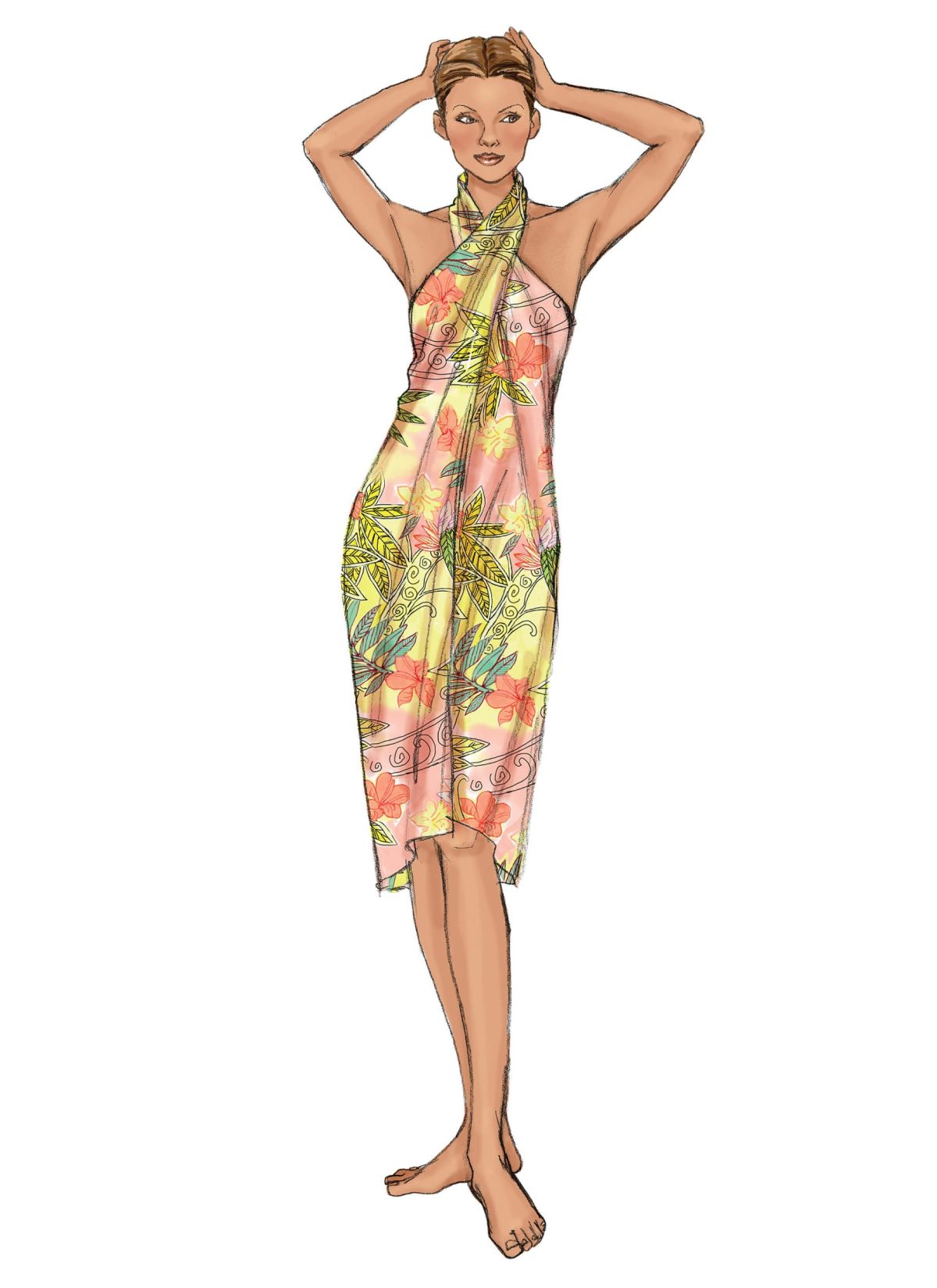 Butterick Sewing Pattern B4526 Misses’ Swimsuit and Wrap - Sewdirect