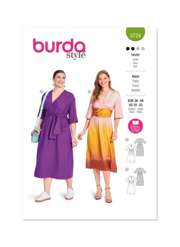 Burda Style Sewing Pattern 5724 Misses’ Dress - Sewdirect