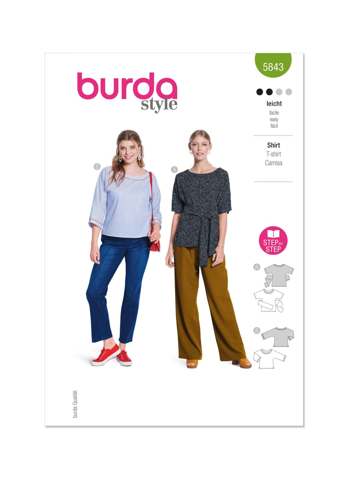 Burda Style Pattern B5843 Misses’ Tops - Sewdirect