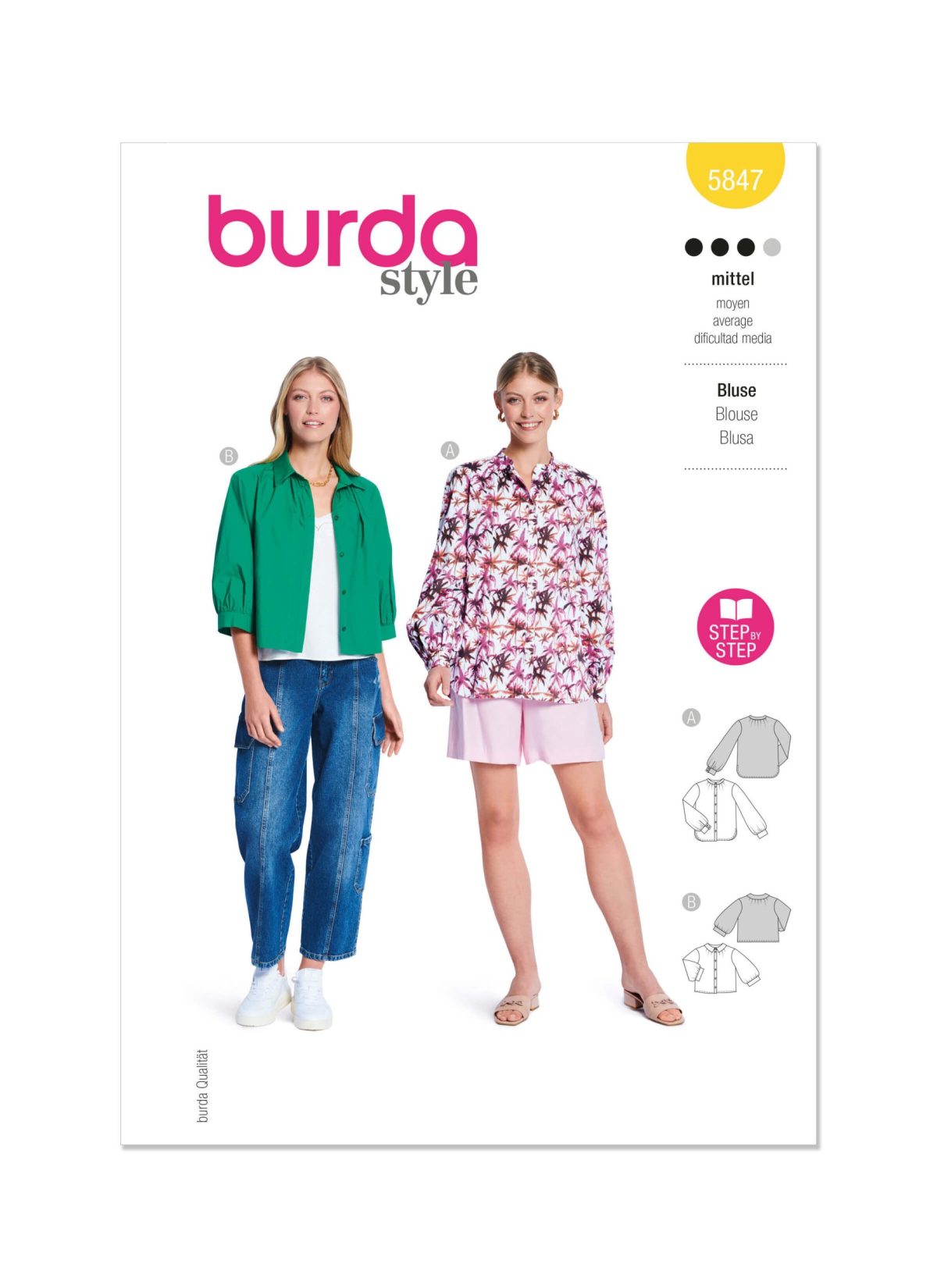 Burda Style Pattern 5847 Misses’ Blouse - Sewdirect