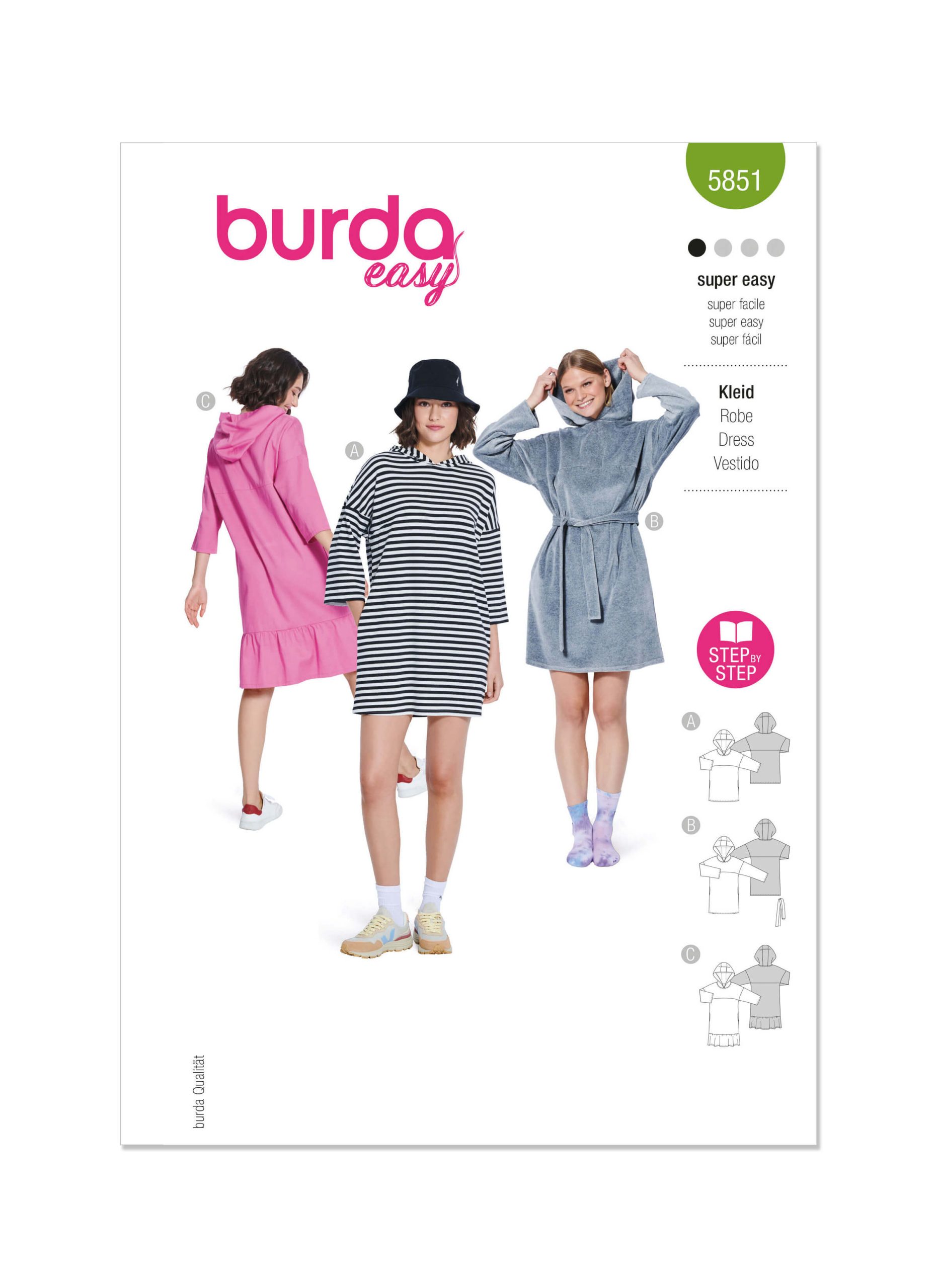 Burda Style Sewing Pattern B5851 Misses’ Dress - Sewdirect