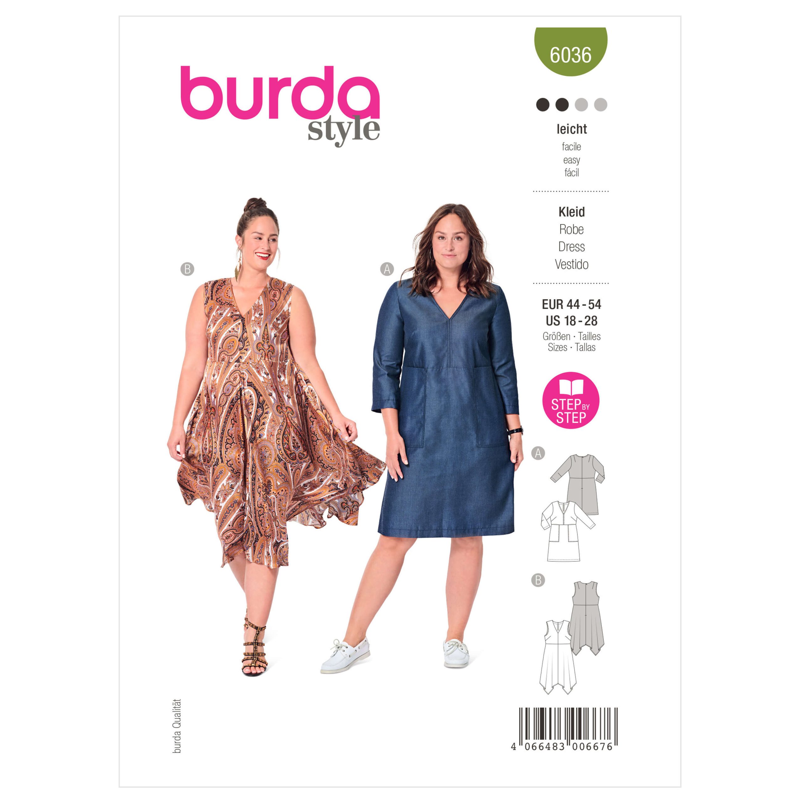 Burda Style Pattern B6036 Misses’ Dress - Sewdirect