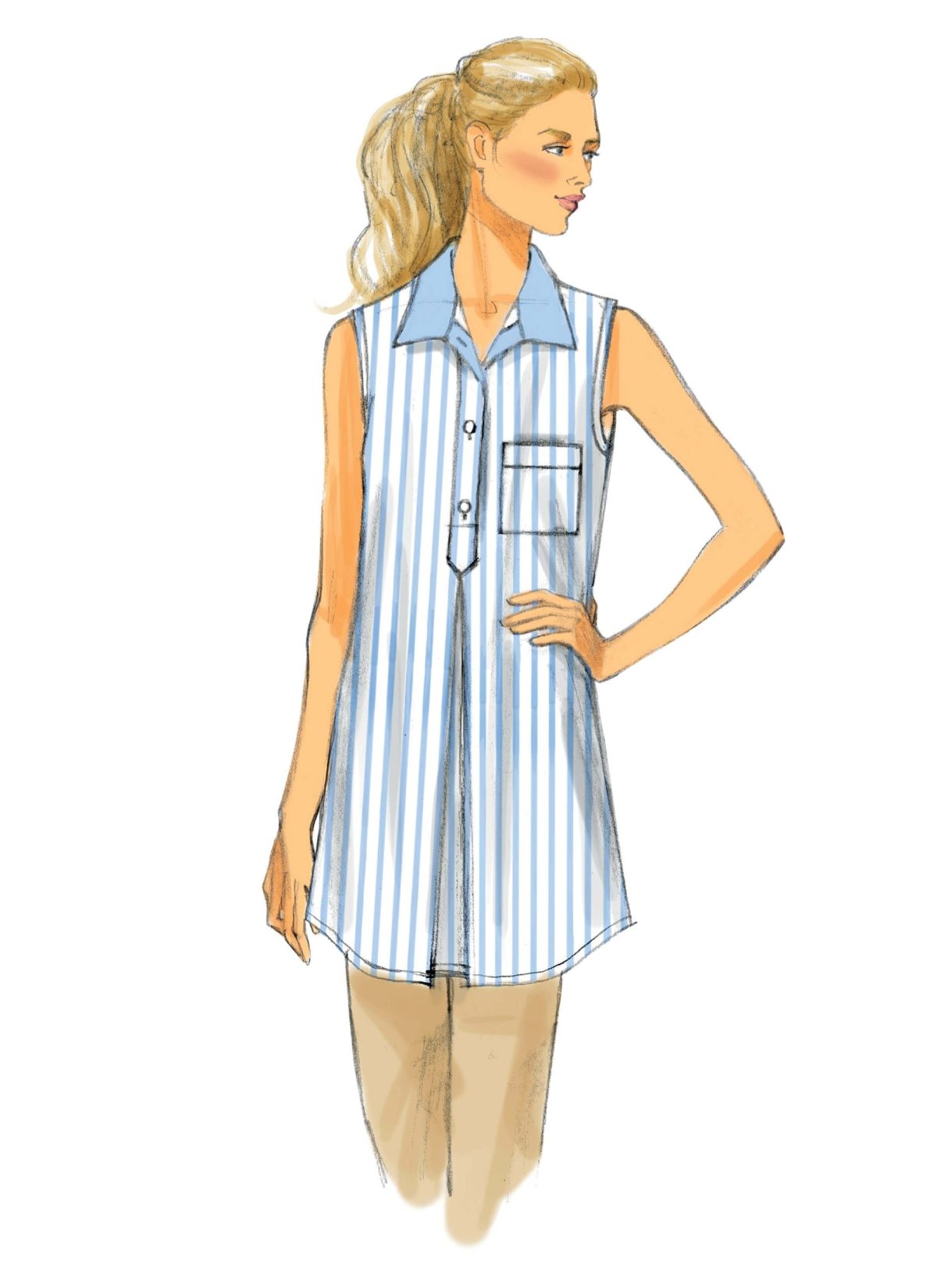 Butterick Sewing Pattern B6099 Misses’ Tunic - Sewdirect