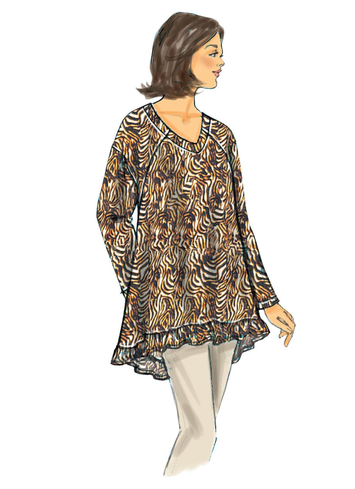 Butterick Sewing Pattern B6215 Misses’ Raglan Sleeve Tops - Sewdirect