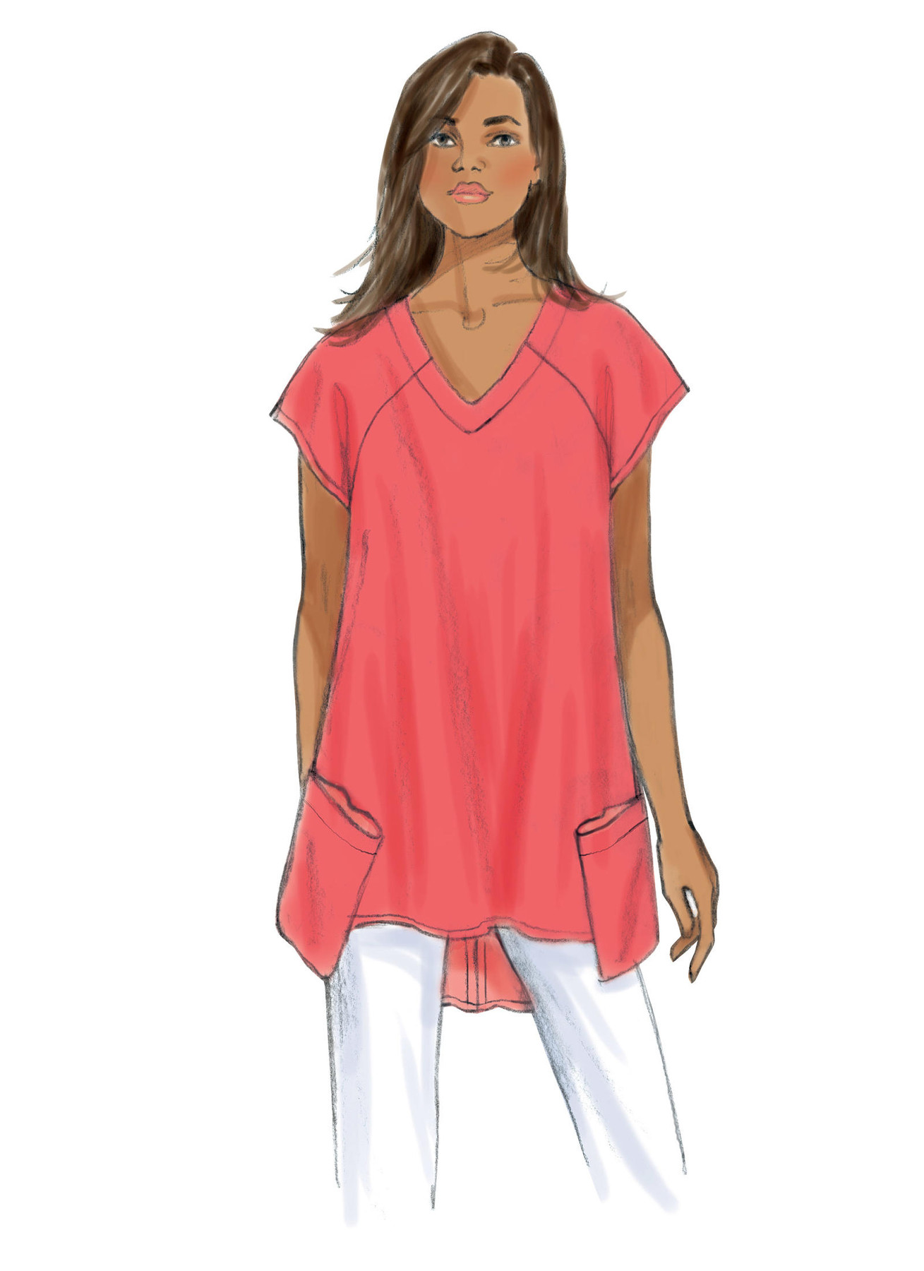 Butterick Sewing Pattern B6215 Misses’ Raglan Sleeve Tops - Sewdirect