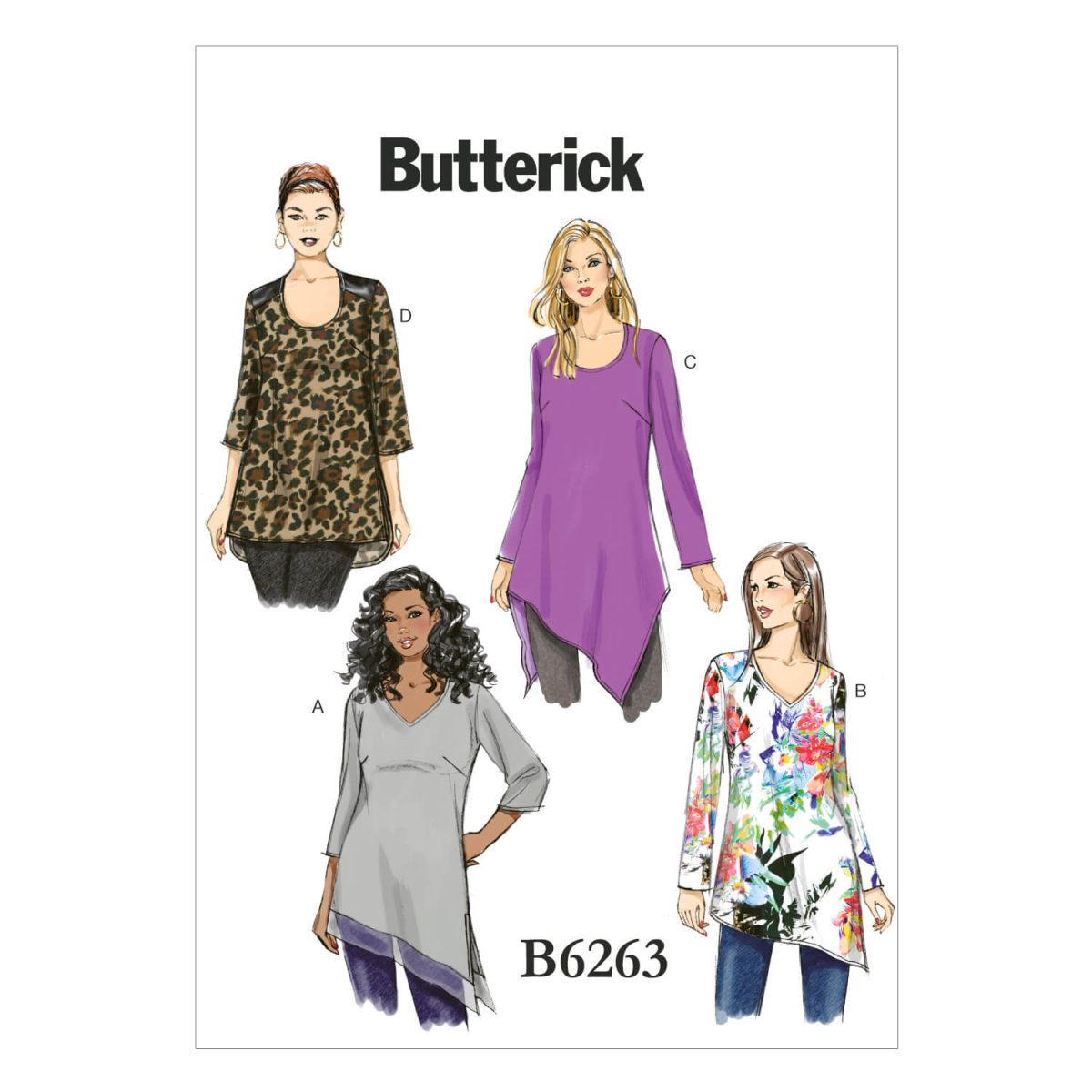 Butterick Sewing Pattern B6263 Women’s Tunic - Sewdirect