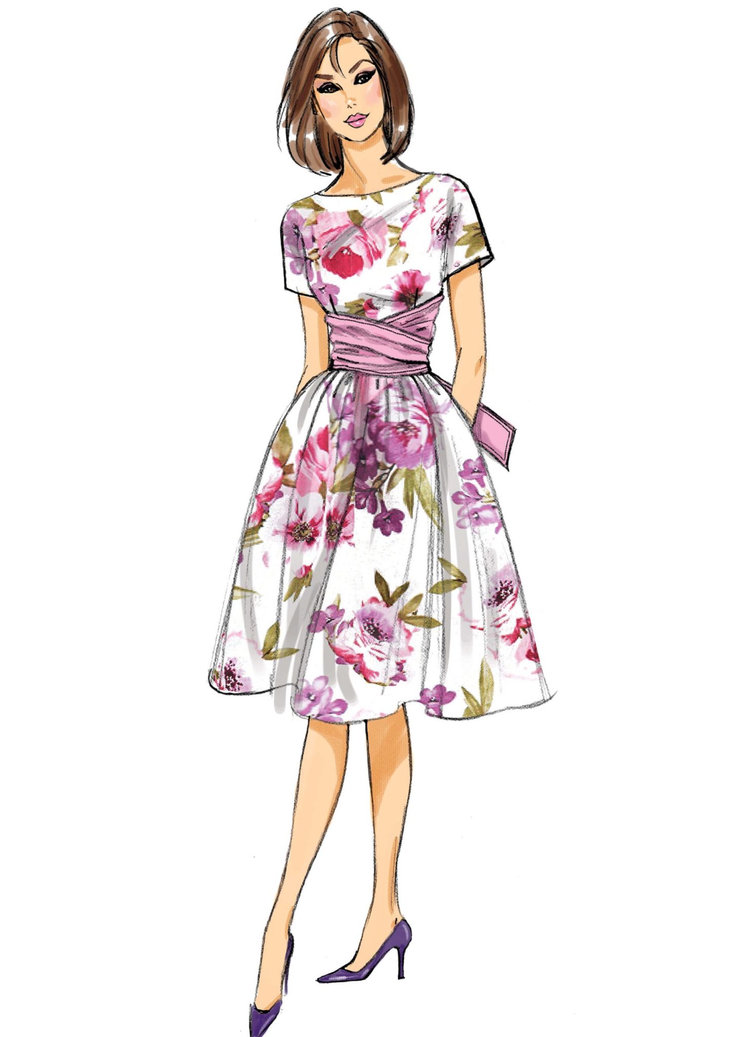Butterick Sewing Pattern B6318 Retro Dress - Sewdirect