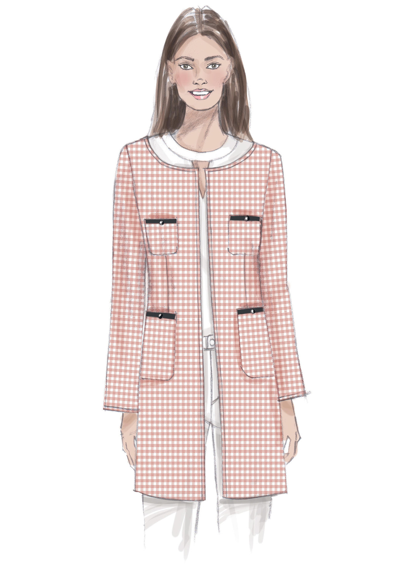 Butterick Sewing Pattern B6382 Misses’ Open-Front Jackets with Patch ...