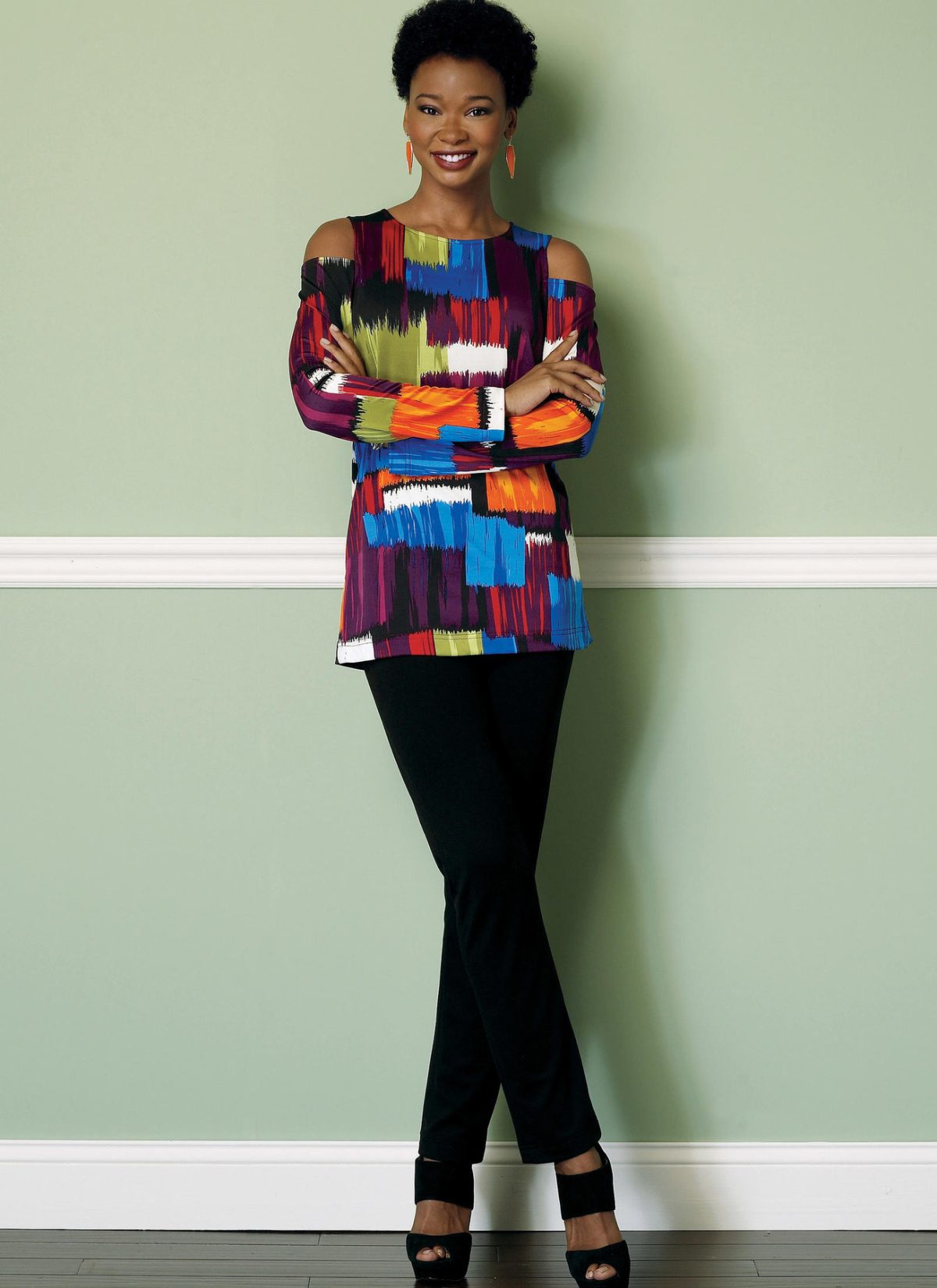 Butterick Sewing Pattern B6425 Misses’ Cold-Shoulder Top, Dress and ...