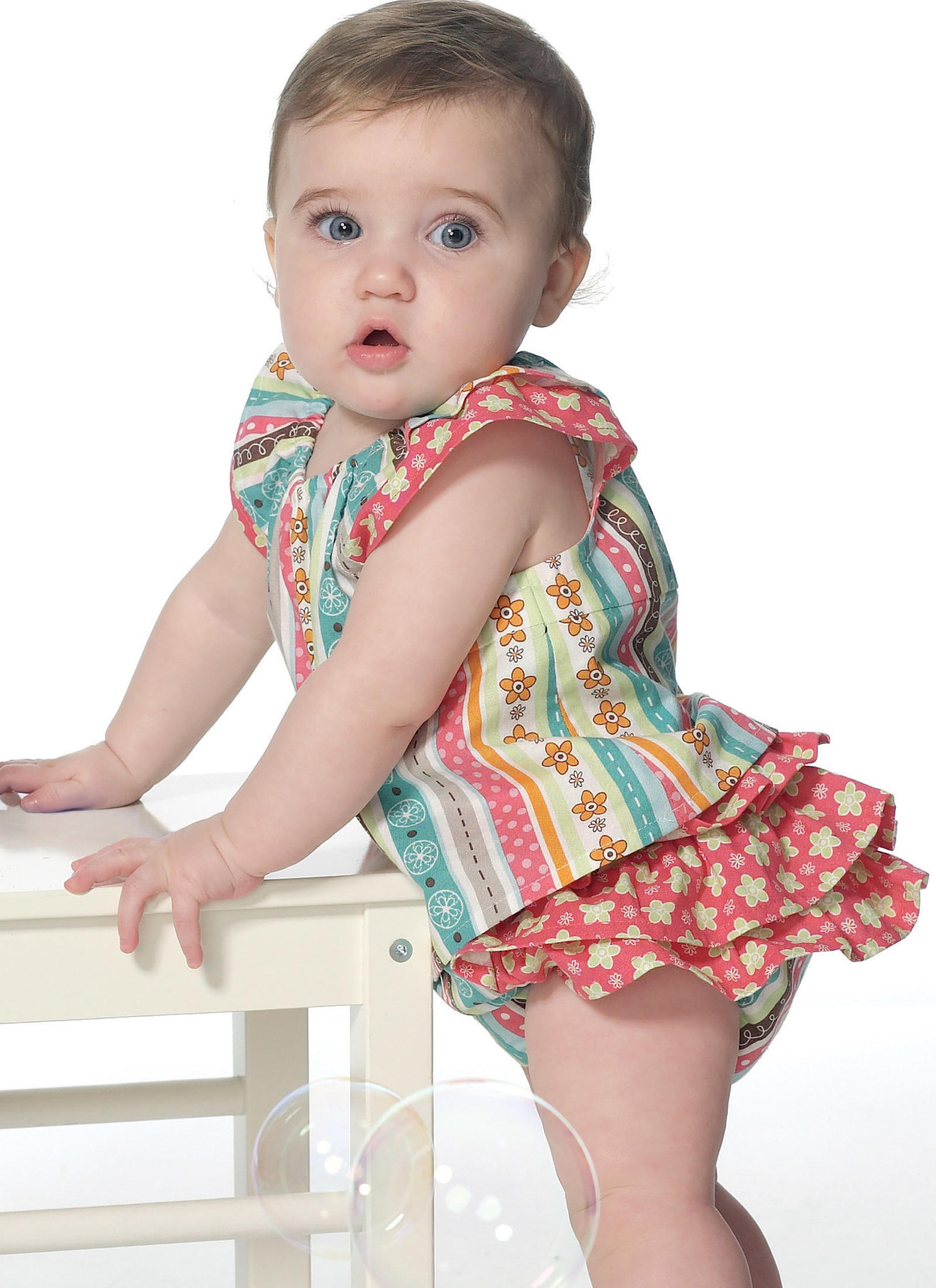 Butterick Sewing Pattern B6444 Infants’ Ruffled Tops, Dresses and ...