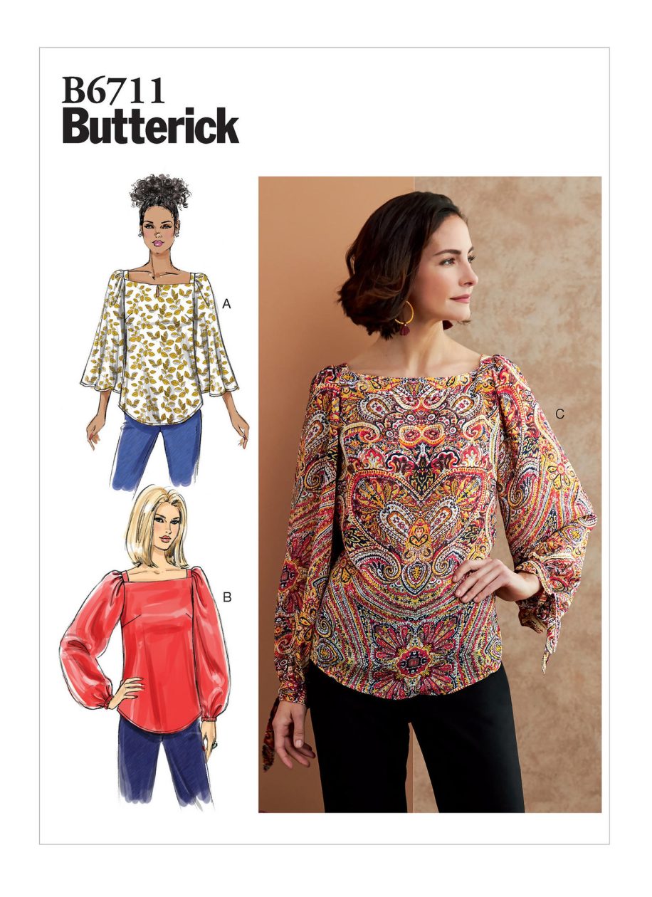 Butterick Sewing Pattern B6711 Misses’ Top - Sewdirect