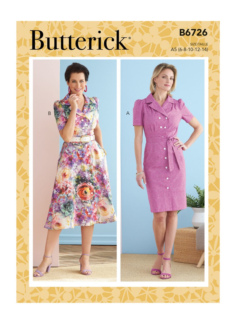Butterick Sewing Pattern B6726 Misses’ Dresses - Sewdirect