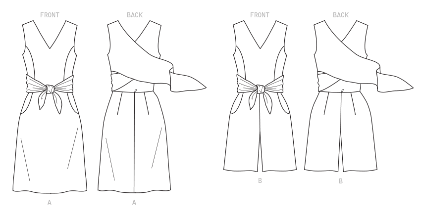 Butterick Sewing Pattern B6760 Misses’ Dress and Playsuit by Lisette ...