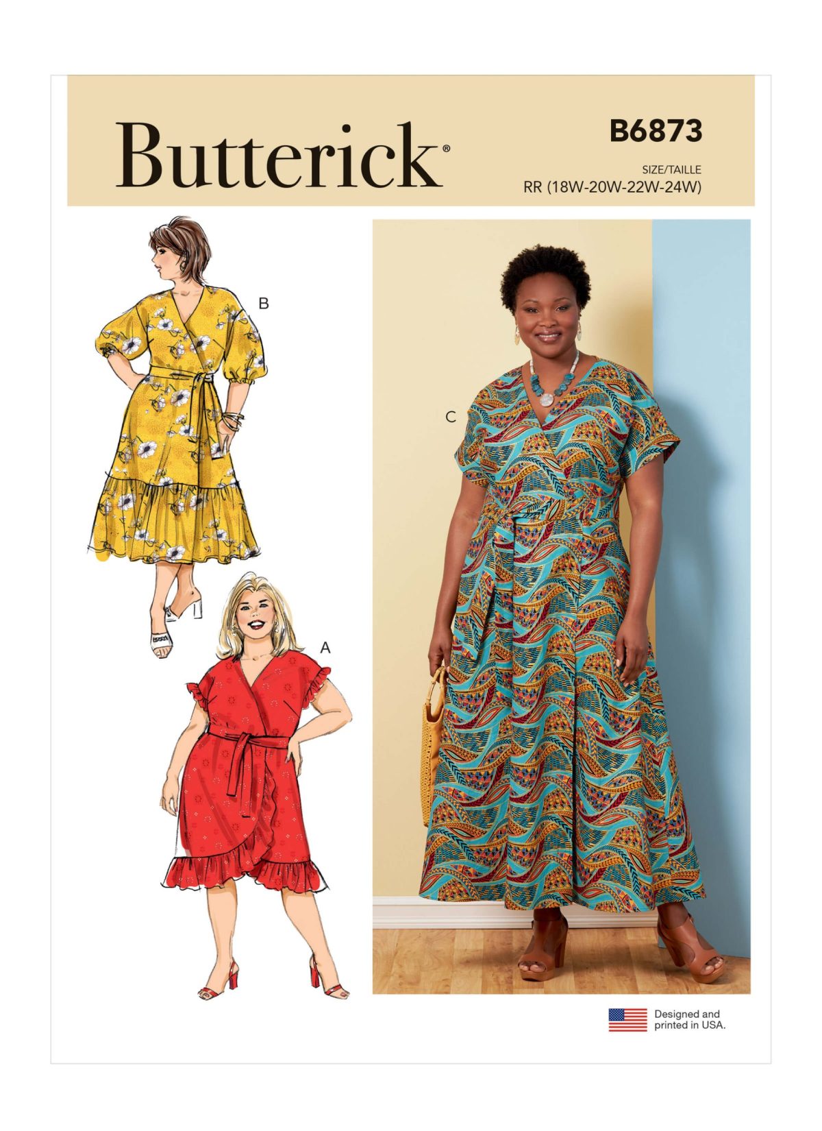 Butterick Sewing Pattern B6873 Women’s Dress and Sash - Sewdirect